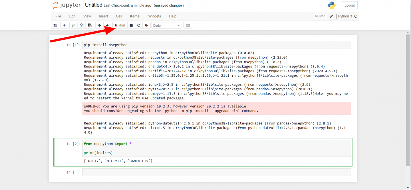 Algorithm Trading Session 1: Basics of Python and Jupyter - Unofficed